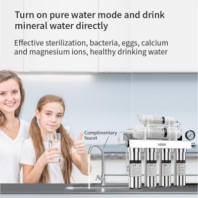 Cina 600GPD Purificatore d'acqua a osmosi inversa 7 fasi di monitoraggio TDS per l'acqua potabile in vendita