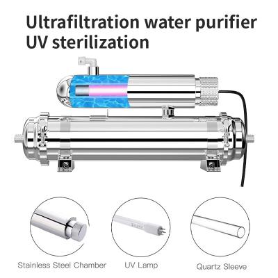 China Kitchen Tap Ultrafiltration UV Water Filters Stainless Steel material 1000L/H for sale