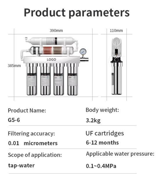 Quality 9 Level Stainless Steel Under Sink Water Filter Household for sale
