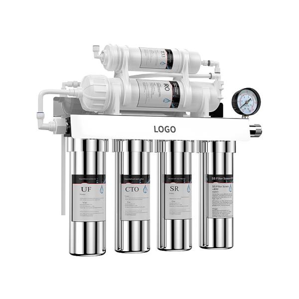 Quality 7 Grade Stainless Steel Reverse Osmosis System 600GPD for Home Hotel Drinking for sale
