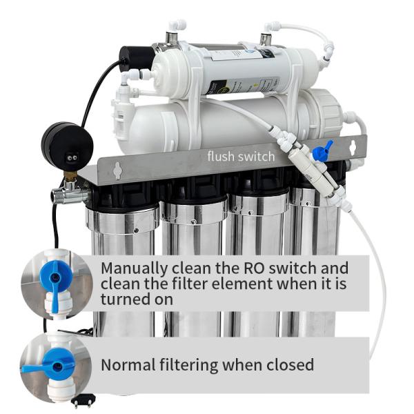 Quality 304 Stainless Steel UV Water Purifier 600G RO Reverse Osmosis Drinking System for sale