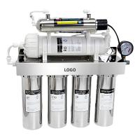 Quality 304 Stainless Steel UV Water Purifier 600G RO Reverse Osmosis Drinking System for sale