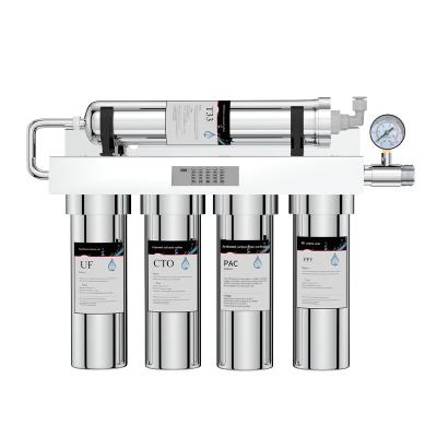 Cina Filtro per l'acqua a 5 stadi in acciaio inossidabile per uso domestico con UF per la purificazione dell'acqua del rubinetto in vendita