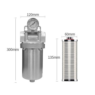 Cina Grandi filtri d'acqua in acciaio inossidabile 316 resistenti alla corrosione 40 micron 5 pollici in vendita