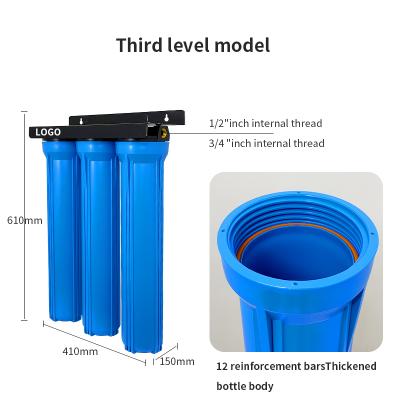 China 20 Inch Blue Bottle Ultrafiltration Tap Water Filter For Whole House for sale