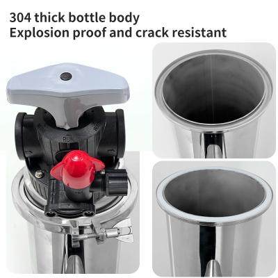 Cina Filtro di resina per addolcitore d'acqua centrale manuale SS304 scambiatore di ioni di calcio 1000L/h 2000L/h 3000L/h in vendita
