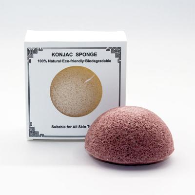 Cina Spugna rossa di Clay Various Colors Natural Konjac per il lavaggio del corpo e del fronte in vendita
