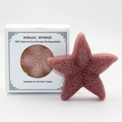 Cina Spugna rossa di Clay Various Colors Natural Konjac per il lavaggio del corpo e del fronte in vendita