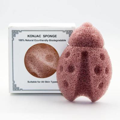 Cina Spugna rossa di Clay Various Colors Natural Konjac per il lavaggio del corpo e del fronte in vendita