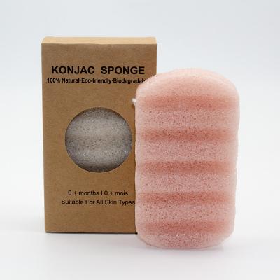 Cina Body Cleaning Natural Konjac Wave Cleansing Sponge For Eczema Skin in vendita