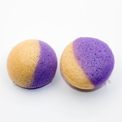 中国 OEM Contrasting Colors Washable Gentle Konjac Sponge For Oily Skin 販売のため