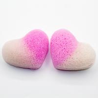 China Custom Round Gradient Natural Konjac Sponge 8.5cm*5.5cm*2.5cm for sale