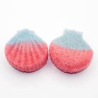 China Custom Round Gradient Natural Konjac Sponge 8.5cm*5.5cm*2.5cm for sale