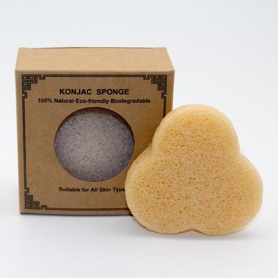 Cina Forma del fiore del petalo della spugna Konjac facciale dell'etichetta privata 7.7*3cm dell'OEM di BSCI tri in vendita
