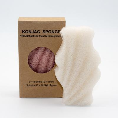 Cina Spugna esfoliante portatile di cura di pelle della spugna Konjac a 2.3*1.7 pollici leggera del corpo in vendita