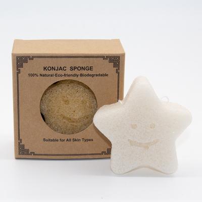 Cina Spugna Konjac naturale di pulizia di pendenza del poro profondo per il dispositivo di rimozione di trucco in vendita