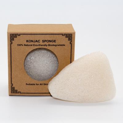 Cina Spugna Konjac del fronte bianco del triangolo di PORTATA di MSDS per Whiteheads in vendita