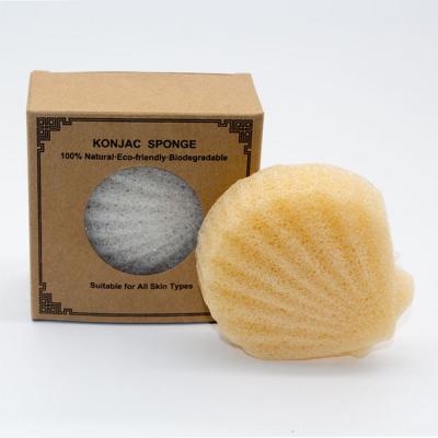 Китай Customerized Logo Shell Shape Body Konjac Sponge Organic продается