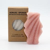 China Wave Fishtail Konjac Exfoliating Sponge for sale