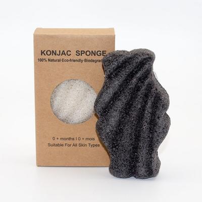China Wave Fishtail Konjac Exfoliating Sponge à venda