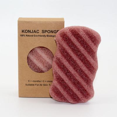 Cina Private Label Konjac Activated Wave Cleansing Sponge 8.6×6.5×2.5cm in vendita