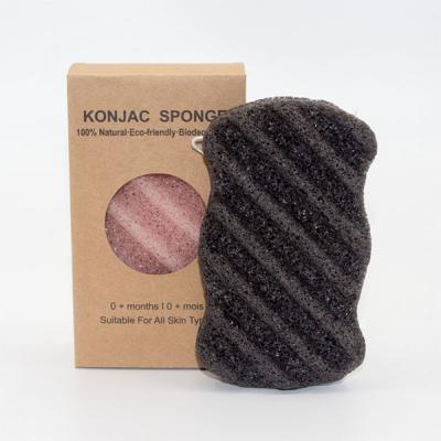 Cina Private Label Konjac Activated Wave Cleansing Sponge 8.6×6.5×2.5cm in vendita