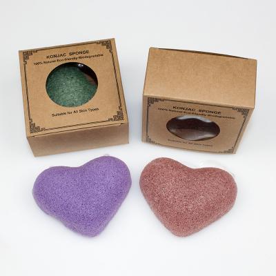 Cina La spugna di pulizia di Violet Purple Red Konjac Facial riduce i difetti della pelle in vendita