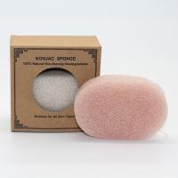 China Microfiber Cosmetic Oval Konjac Cleansing Sponge No Stimulation for sale