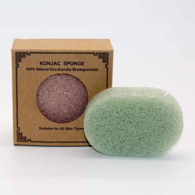 Cina Microfiber Cosmetic Oval Konjac Cleansing Sponge No Stimulation in vendita