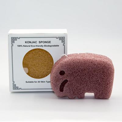Cina Pulitrice facciale Clay Konjac Sponge For Blackheads rosso della spugna del ODM in vendita