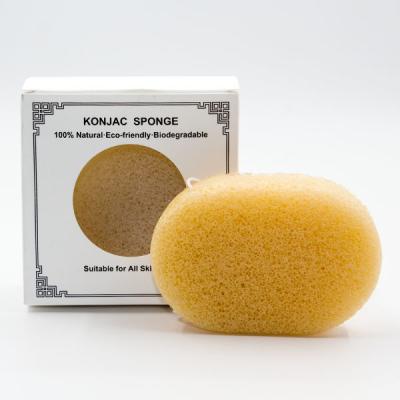 Cina Caolino bianco Clay Dehumidification Facial Konjac Sponge 8.5*5.5*2.5cm in vendita
