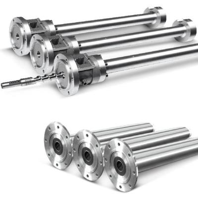 China High Efficiency 38CrMoAlA Plastic Extruder Screw Barrel For PP PE PVC Granulation And Pipe Production for sale