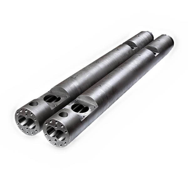 Quality Parallel Twin Extruder Screw And Barrel For Floating Fish Feed Extruder Machine for sale