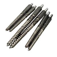 Quality Conical Double Screw And Barrel For Extruder WPC Screws And Barrels Smooth for sale