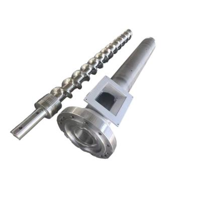 China Bimetallic Screw Cylinder Squeezer Screw Barrel  Single Extrusion Screw Barrel  Φ15-Φ300mm for sale