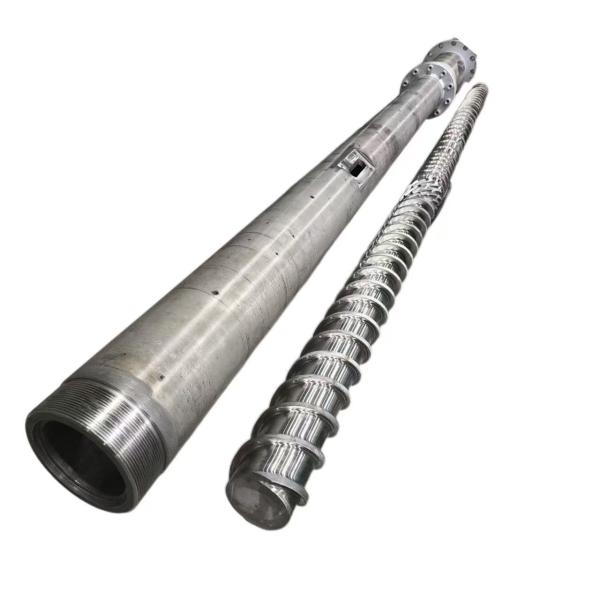 Quality Directly Supply Screw Barrel For Extruder Double Structure Alloy Depth 2-5mm Single Screw Barrel for sale