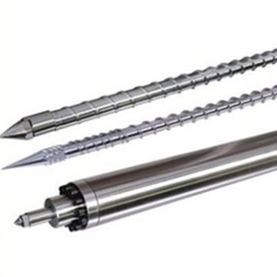 China Nitrided Injection Screw Barrel with 900-1000 HV Hardness for sale