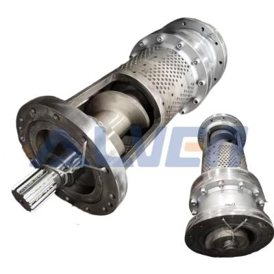 Cina Cilindro vite di spremitura ad alte prestazioni con spessore strato nitrurato 0,5-0,8 mm, fragilità ≤2 e rettilineità del cilindro 0,015 mm in vendita