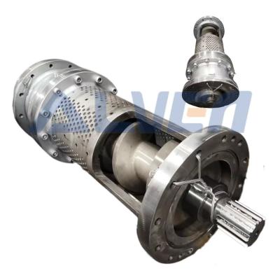 Китай Биметаллический шнековый цилиндр твердостью HRC58-62 с азотированным слоем, шероховатостью Ra0.4 и твердостью ≥950HV для промывки пластиковой пленки продается