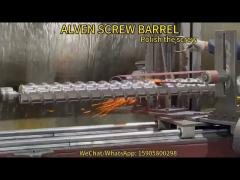 38CrMoAIA Single Screw Barrel For Recycling Granulation Extruder Machine