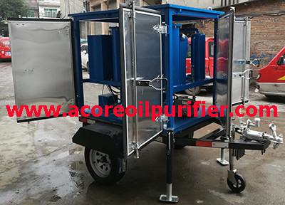 China Mobile Transformer Oil Filteration Process Machine Mounted on Trailer with Weather-proof Canopy for sale