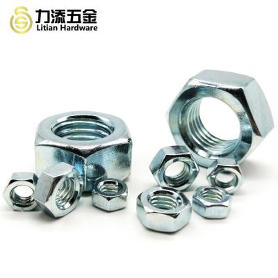 China De Hexuitdraainoot Zwart Oxyde Gegalvaniseerd DIN 934 van het M6m8 M10 Koolstofstaal Te koop