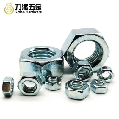 China De Hexuitdraainoot Zwart Oxyde Gegalvaniseerd DIN 934 van het M6m8 M10 Koolstofstaal Te koop