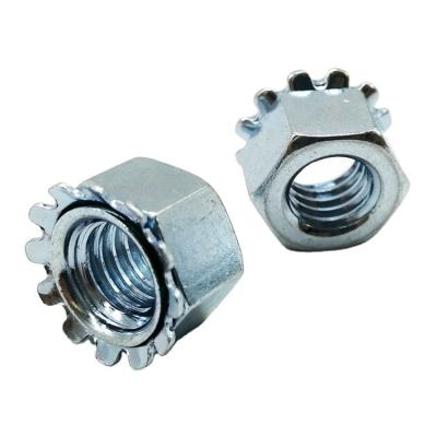 China Selbstsicherungsmutter-Druck-Entlastung des Metallm8, Hexagon K-Kep mildernd zu verkaufen