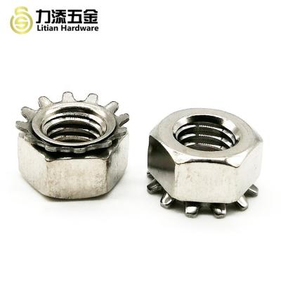 China Standaardmetaal Zelfsluitende Noot A2-70 a2-80 A4-70 a4-80 met Slotwasmachine Te koop