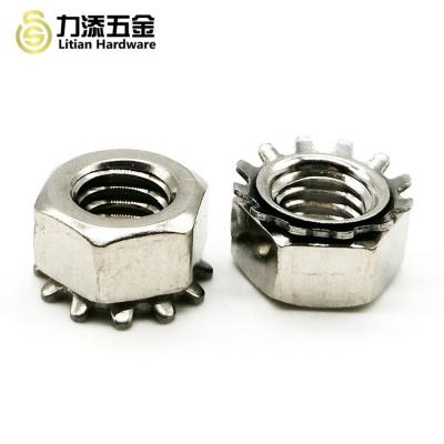 China Standaardmetaal Zelfsluitende Noot A2-70 a2-80 A4-70 a4-80 met Slotwasmachine Te koop