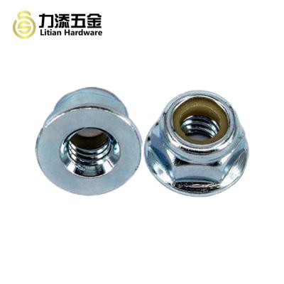 China Aluminiummetallselbstsicherungsmutter zackte nicht Hexagon M6 M7 M8 M10 zu verkaufen
