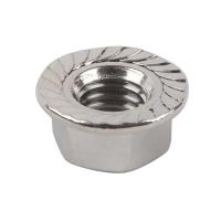 China M7 Self Locking Flange Nut , ANSI Galvanized Hex Flange Lock Nut for sale
