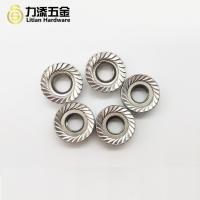 China M7 Self Locking Flange Nut , ANSI Galvanized Hex Flange Lock Nut for sale