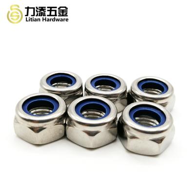 中国 ドングリのナイロン平らな洗濯機が付いている六角形のキャップ ナットのDIN985ナイロン ドームのナット 販売のため